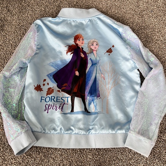 Disney | Shirts & Tops | Sparkly Frozen Disney Parks Jacket | Poshmark